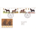 Horses by Post Office, 5th July 1978, Four stamps in set. Designed by ...