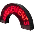 Amusements Neon Sign, in Perspex box, in good working order, but ...