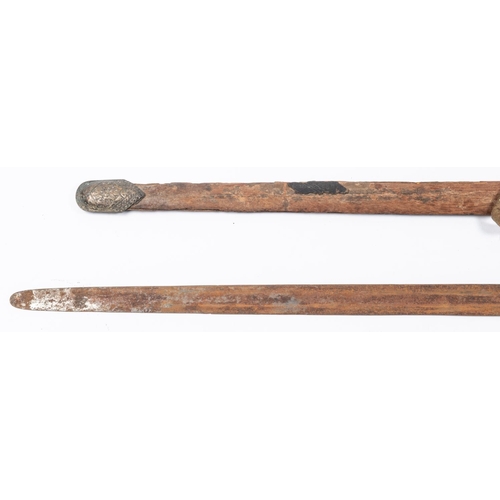 An Omani sword Kattara from Zanzibar, double edged blade 30" (very ...