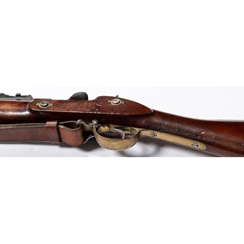 A .577" Volunteer Snider rifle, barrel 36½" secured by three Baddeley ...
