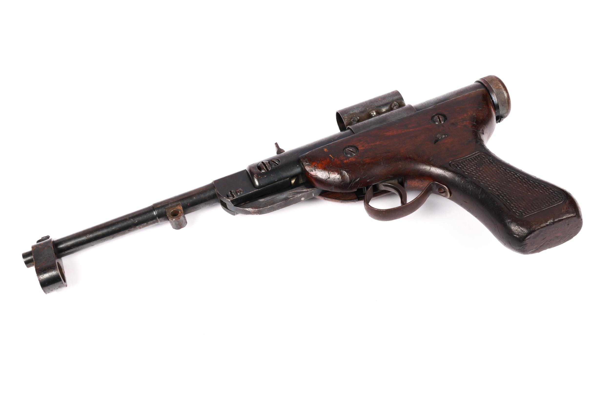An interesting .22" Diana No 5 barrel cocking air pistol by Bergmann ...