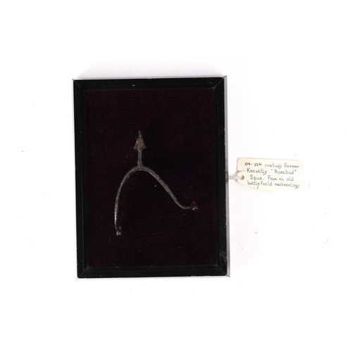 A scarce ancient iron prick spur of "rosebud" form, in commensurate ...