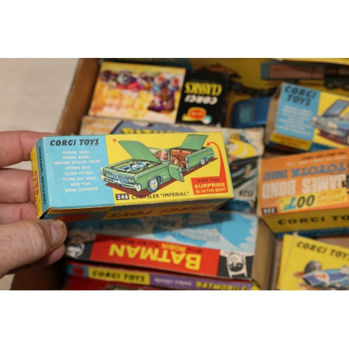 16 Corgi Toys. 249 Mini-Cooper with De Luxe wickerwork, 246 Chrysler ...