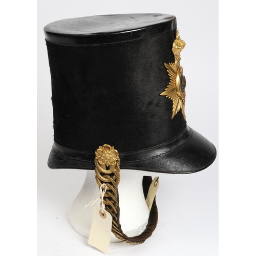 An officer's good Albert pattern shako of the 95th (Derbyshire ...