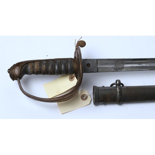 An 1845 pattern Infantry officer's sword, by Henry Wilkinson, numbered ...