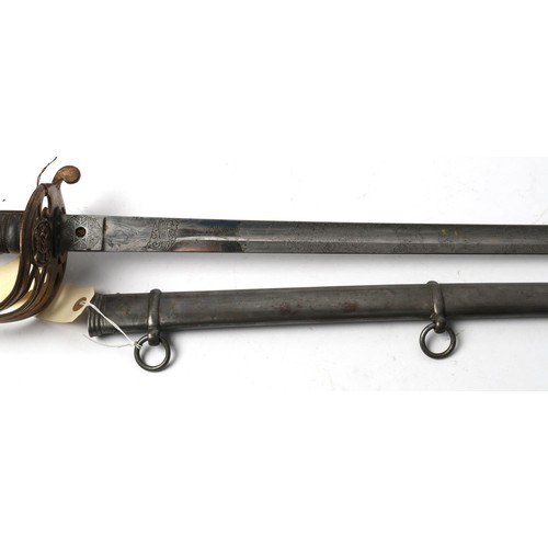 An 1845 pattern Infantry officer's sword, by Henry Wilkinson, numbered ...