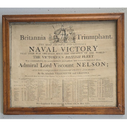 A paper document, Britannia triumphant, the most decisive and glorious ...