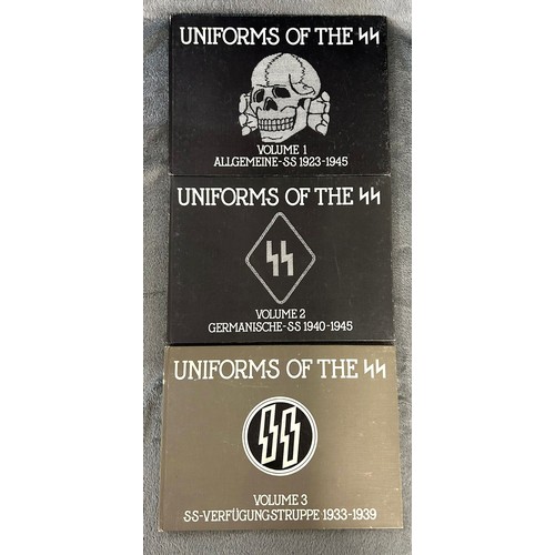 UNIFORMS OF THE SS, in 7 matching volumes, Andrew Mollo, each signed by ...