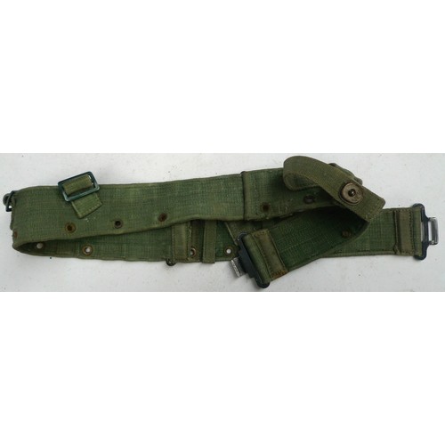 British lightweight canvas webbing belt.