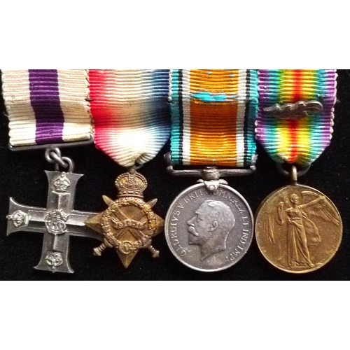 Miniature Medals. WW I MC group. Military Cross, 1914-15 Trio. Mounted ...