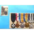 WW I group. (5) The Order of St. John (4th type), 1914 ‘Mons’ Star Trio ...