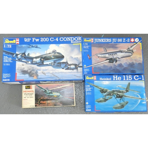 Revell - Plastic construction kits (4) Various aircraft .1:72. 1 ...