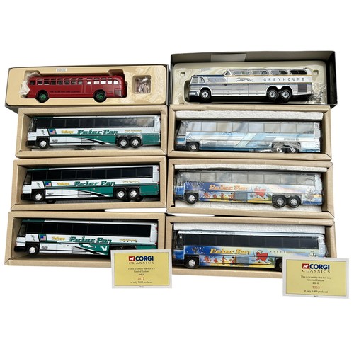 Eight Boxed Corgi Diecast Vintage Bus Lines 1:50 Scale (8) inc Peter ...