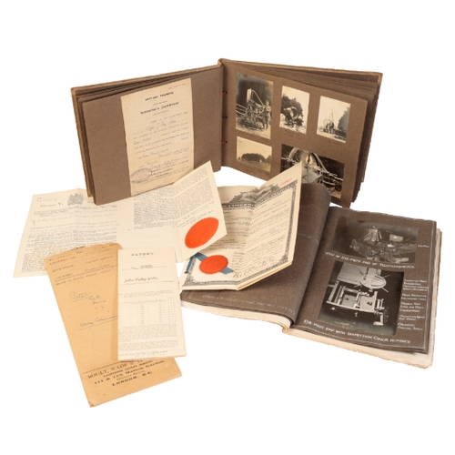 A PHOTOGRAPH ALBUM AND PATTERN DOCUMENTS belonging to 2nd Lieutenant ...