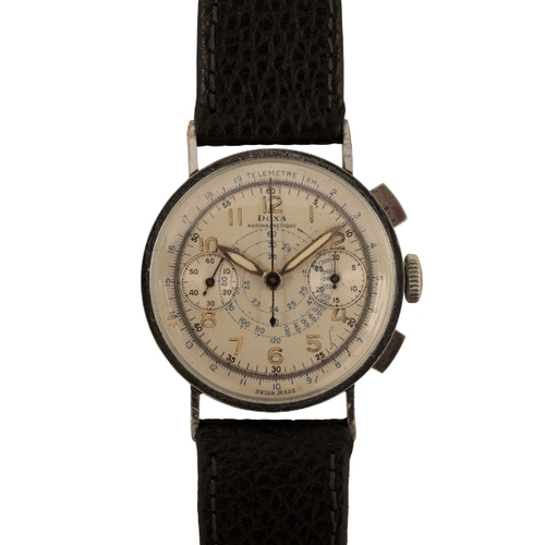 DOXA CHRONOGRAPH: A GENTLEMAN'S STAINLESS STEEL WRISTWATCH with manual ...