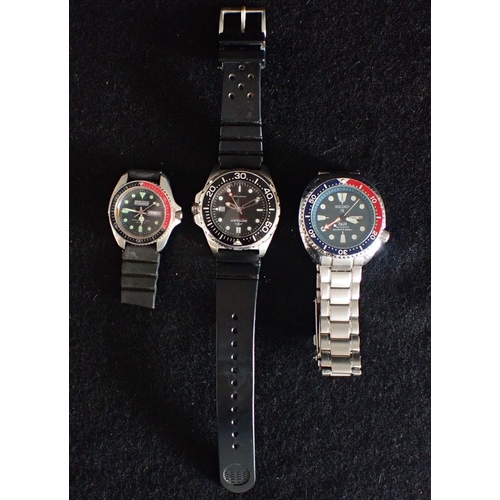 THREE DIVER'S WRISTWATCHES Rotary, Dive Dynamics, and Seiko