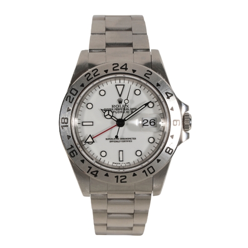 ROLEX OYSTER PERPETUAL EXPLORER II: A GENTLEMAN'S STAINLESS STEEL ...