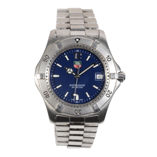 TAG HEUER PROFESSIONAL: A GENTLEMAN'S STAINLESS STEEL BRACELET WATCH ...