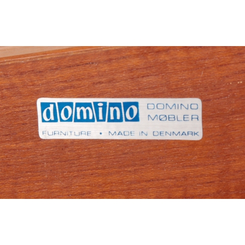DOMINO MOBLER, DENMARK: A MID CENTURY TEAK FINISH DESK fitted four ...