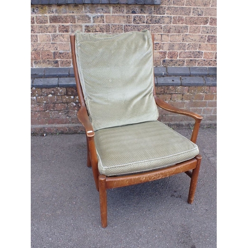 A MID-CENTURY MODERN PARKER KNOLL ARMCHAIR model PK 1016/7/8/9 (sold without cushions)
