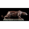 *MARK CORETH (b. 1958) The 'Leopard in motion series: Stalking Leopard ...