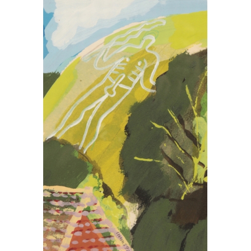 *DAVID IMMS (b. 1945) 'Cerne Abbas, Dorset' signed and dated '92 in ...