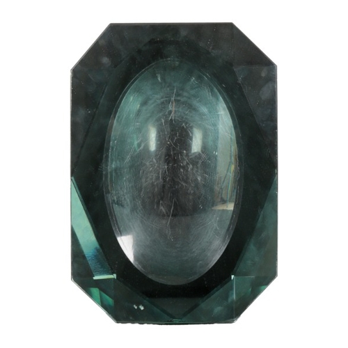 A MULTI-FACETED CUT GLASS MIRROR TRAY IN FONTANA ARTE STYLE mid-20th ...