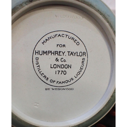 A 'HUMPHREY TAYLOR & CO' JASPERWARE DECANTER stamped Wedgwood and ...