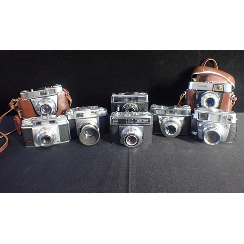 A ZEISS CONTINA 35MM CAMERA with Zeiss Ikon rubber shade, together with ...