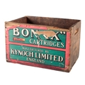 A KYNOCH 'BONAX 500' CARTRIDGE SHIPPING CRATE with the original label ...