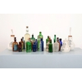 A COLLECTION OF GLASS MEDICINE AND POISON BOTTLES 19th century and ...