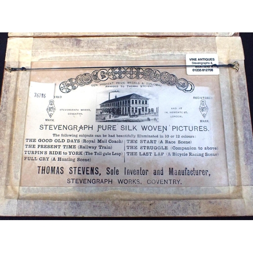 A PAIR OF STEVENGRAPHS; 'THE START' and 'THE STRUGGLE', in later frames ...