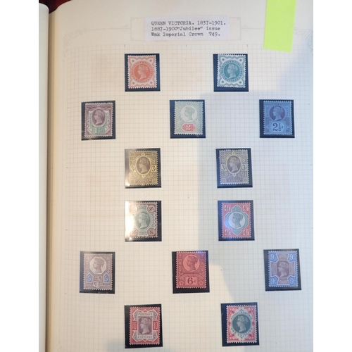 GB STAMPS IN SIX ALBUMS from 1840 1d black (2), 2d blue pair, 1887 ...