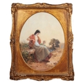AARON EDWIN PENLEY (1807-1870) 'The Sister's Tale' 1850, signed and ...