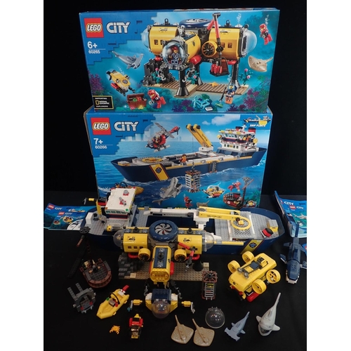LEGO CITY 'DEEP SEA - OCEAN EXPLORATION SHIP' No.60266 built model with ...