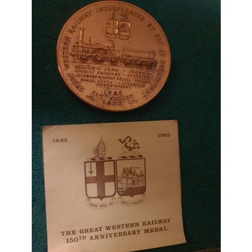GWR 150th Anniversary Medal 1935-1985