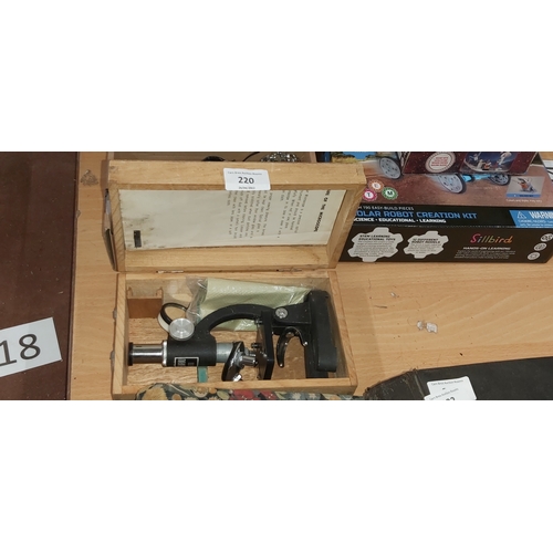 boxed microscope