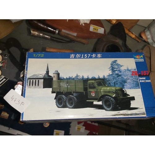 Model of Soviet Army truck ZIL-157