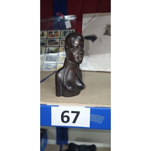 African woman bust
