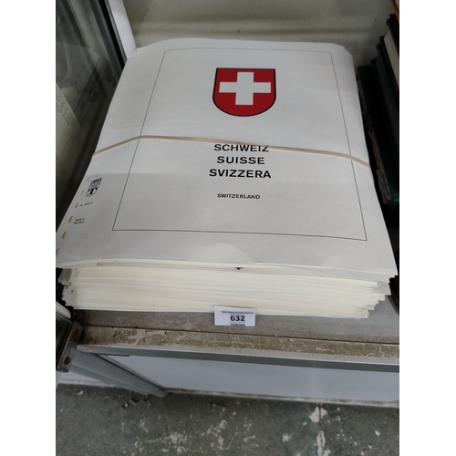 Switzerland, sheets with facsimile illustrations of stamps, produced by ...