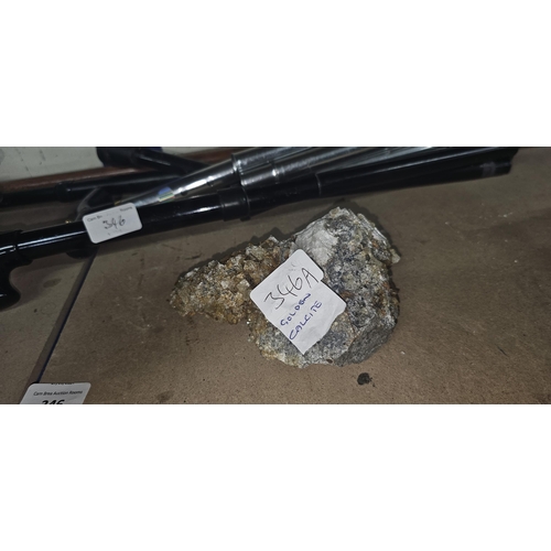 Golden calcite mineral specimen 762g