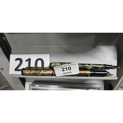 14ct Conway Stewart gold nib and Iridium 23k GP Pens