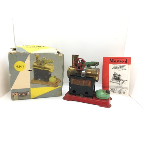 Mamod MM1 stationary steam engine model with box and leaflet