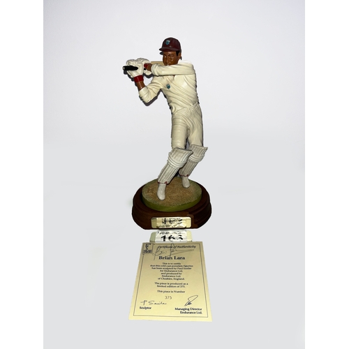 An Art of Sport cold-cast porcelain cricket figurine of Brian Lara ...