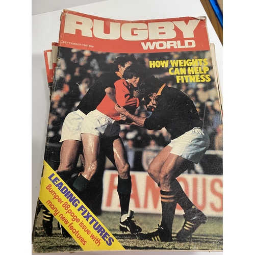 A collection of Rugby World magazines ranging in dates from 1976-1981 ...
