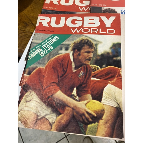A collection of Rugby World magazines ranging in dates from 1976-1981 ...