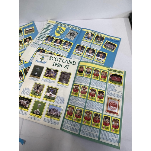 Panini football sticker albums 1988, x4 fully completed albums