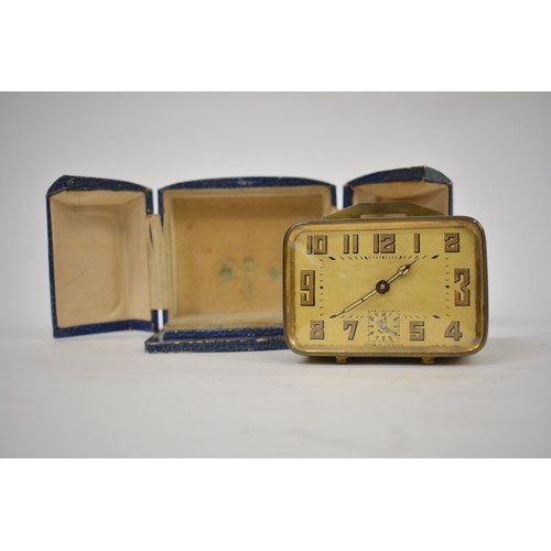 Brevete travelling clock with Reveil movement, in original case ...