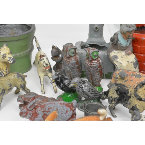 Selection of lead farm animals many Britains. AF