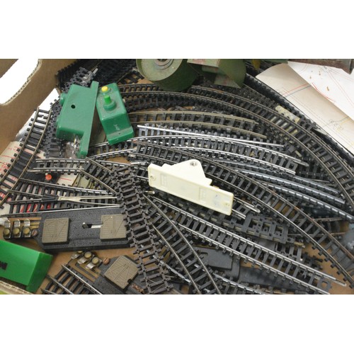 1960 Minitrix N Scale railway engines, carriages and wagons with track ...